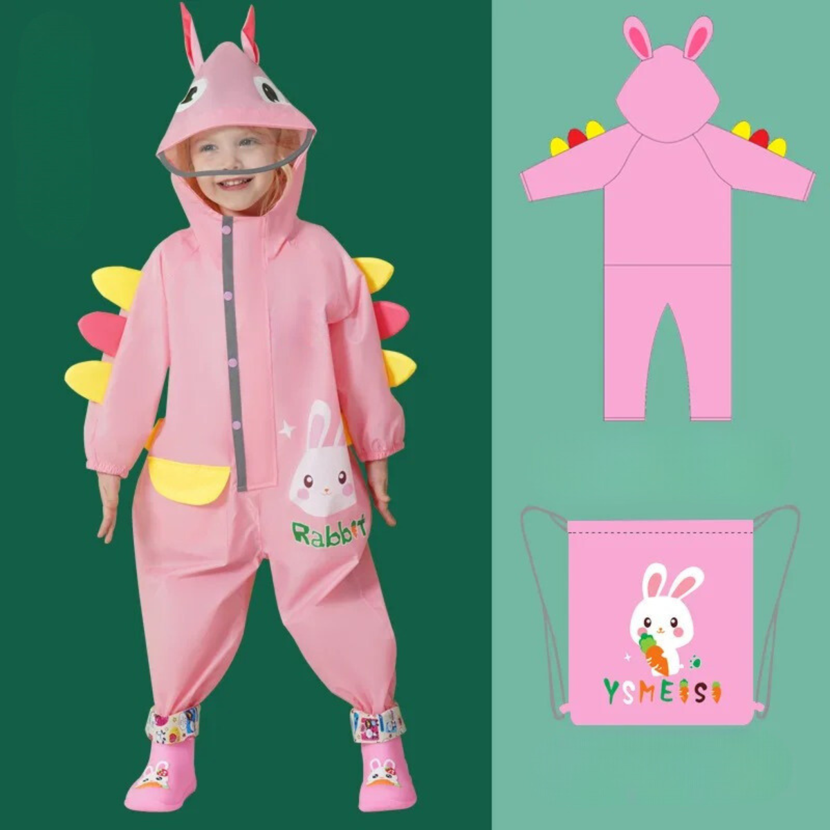 Mini Mode - Poncho - Regnrock för barn – LEKFABRIKEN